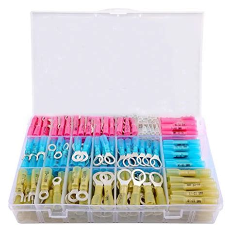 Heat Shrink Wire Connectors Crimp Connector Assortment Ring Fork