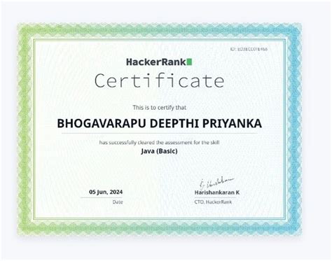 Deepthi Priyanka On Linkedin Java Css Problemsolving Hackerrank