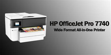 HP OfficeJet Pro 7740 Wide Format A3 Color Inkjet All In One Printer Print Copy Scan Fax ADF