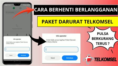 Cara Berhenti Berlangganan Paket Darurat Telkomsel YouTube