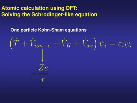 Ppt Norm Conserving Pseudopotentials And Basis Sets In Electronic Structure Calculations