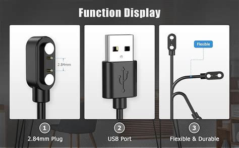 Magnetic Smart Watch Charger 2 Pin For Willful Ancable 2 Pin
