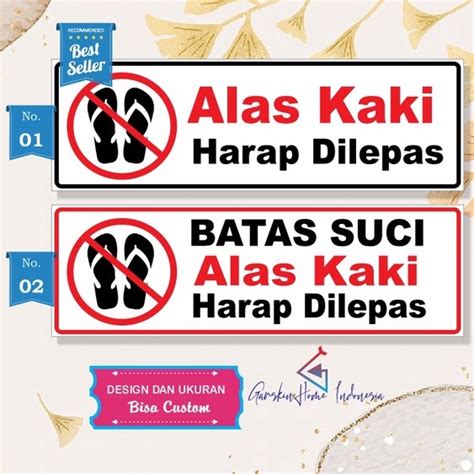 Jual Stiker Batas Suci Alas Kaki Harap Di Lepas Shopee Indonesia