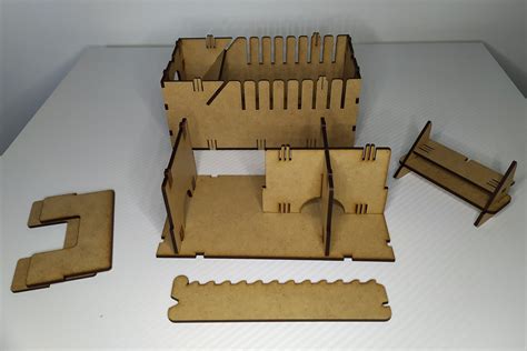 Podajnik oraz pudełka na karty Hero Realms LeszczyQ Laser Cut