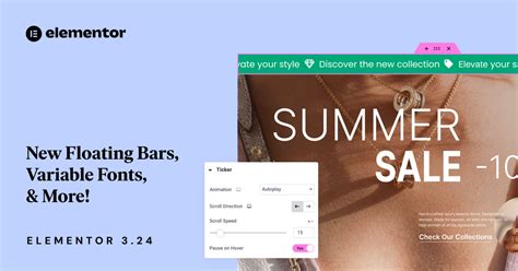 Introducing Elementor 324 Floating Bars Variable Fonts Enhanced Css