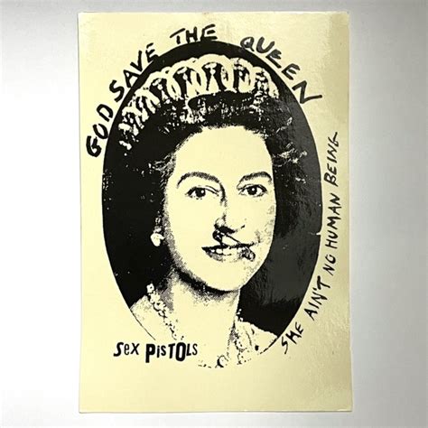 樂團貼紙 Sex Pistols 性手槍樂團 God Save The Queen 天佑女王 蝦皮購物