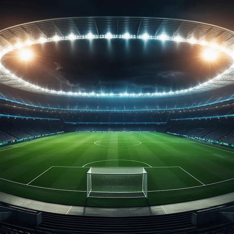 футбольный стадион с футбольным полем и футбольное поле с футбольным полем на заднем плане