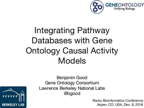 integrating pathway databases with gene ontology causal activity mode…