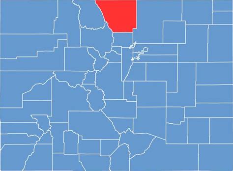 Larimer County Map Colorado Us County Maps