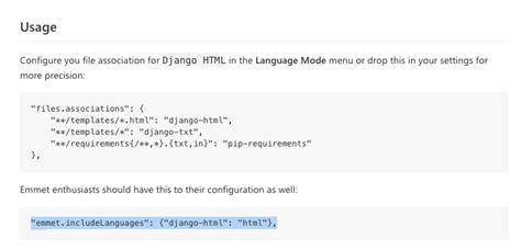 Django Extension Breaks Emmet Explansion When It Handles Html Files · Issue 73113 · Microsoft