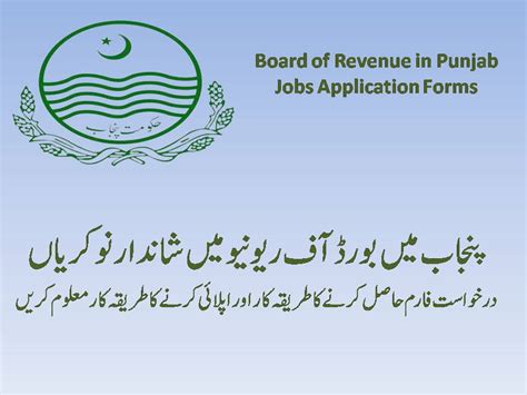Board Of Revenue Punjab Jobs 2025 Apply Online Now Awam Pk