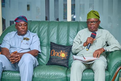 Ondo Ready To Collaborate On Infrastructure Development Ondo Online