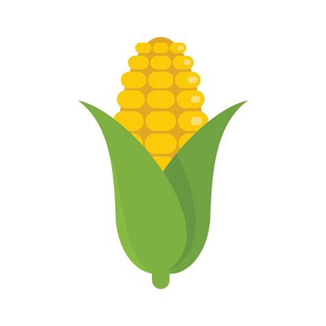 Corn Icon Flat Style 14479722 Vector Art At Vecteezy