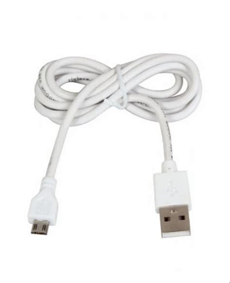 White USB Charging Cable For Mobile Phone Cable Size 1 Mtr At Rs 15 Piece In New Delhi