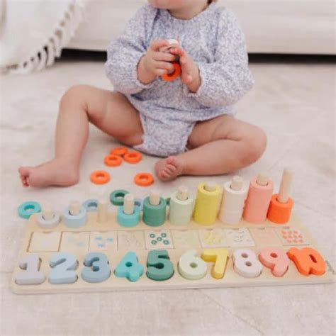 Bubble Wooden Numbers And Blocks Counting Set Motherswork Singapore Motherswork
