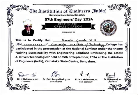 Keerthi Gowda H N On Linkedin Engineersday Sustainability Ai Technology Innovation