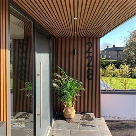 Composite Slatted Cladding 120mm X 3 6mtr Spiced Oak House Cladding