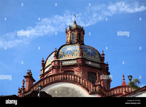 Santa Prisca Church Taxco Colonial Town Well Known For Its Silver