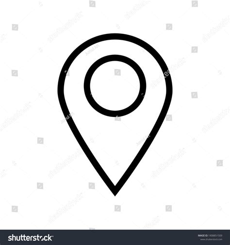 Map Pin Flat Design Style Modern Stock Vector Royalty Free Shutterstock