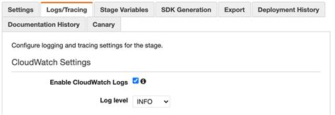 enabling aws api gateway cloudwatch logging kev s development toolbox