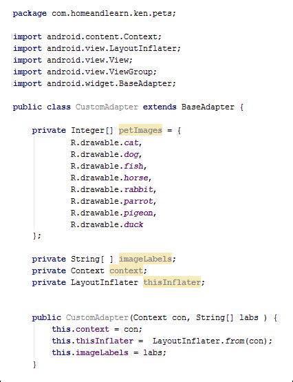 Index Of Android Images Gridview