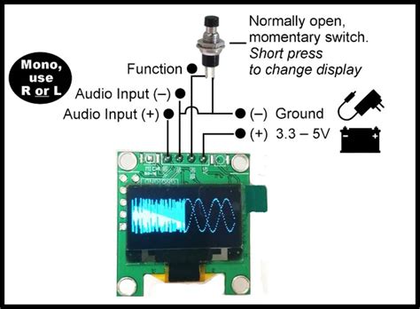 Mini 0 96 Inch Oled Music Spectrum Display Analyzer Pc Power Amplifier Audio Level Indicator