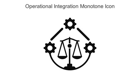 Operational Integration Monotone Icon In Powerpoint Pptx Png And