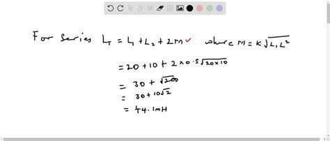 Solved Determine The Coupling Coefficient K Between Two Coils L And L Which Have A Mutual