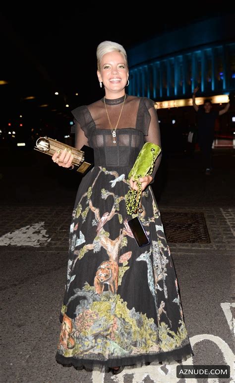 Lily Allen Leaves The Mercury Prize Awards In London With Her Award For