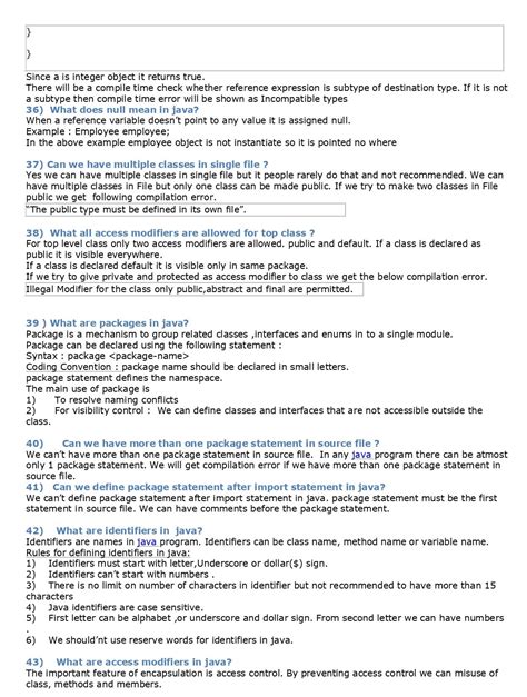 69 Core Java Interview Questions PDF Connect 4 Techs