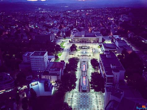 Blag♡evgrad красотата на Благоевград нощен Благоевград кадър от