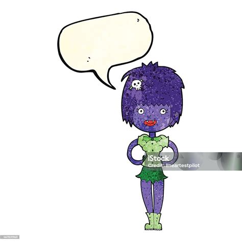 말풍선이 있는 즐거운 흡혈귀 여자아이 말풍선을 2015년에 대한 스톡 벡터 아트 및 기타 이미지 2015년 그리기 낙서 드로잉 Istock