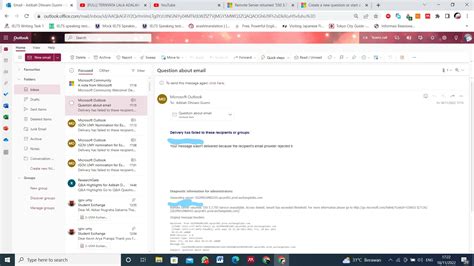 I Have Problem With Delivery Has Failed To These Recipients Or Groups