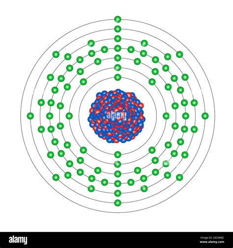Francium Fr Diagram Of The Nuclear Composition And Electron Configuration Of An Atom Of