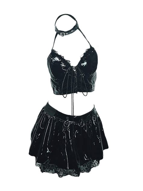 Animate Latex Misa Cosplay Outfit Yomorio