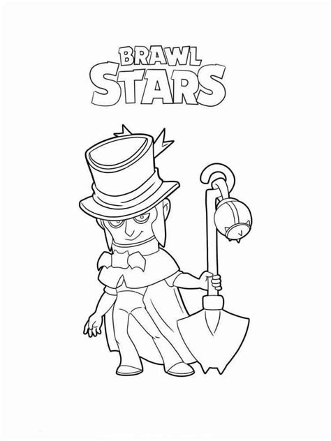 Mortis Brawl Stars Coloring Pages