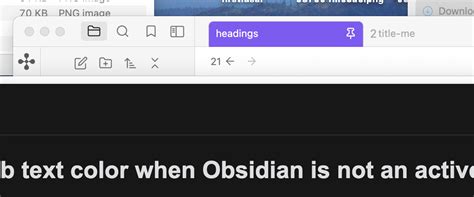 Css Variable For Tab Text Color When Obsidian Is Not An Active Window