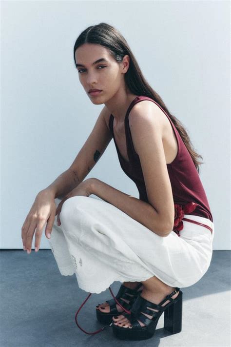 Zw Collection Embroidered Culottes White Zara Cambodia