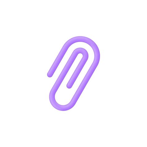 Premium Vector 3d Realistic Paperclip Attachment Icon Vector Illustration