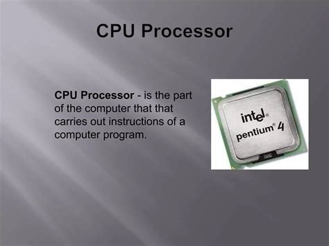 21 System Unit Components Ppt