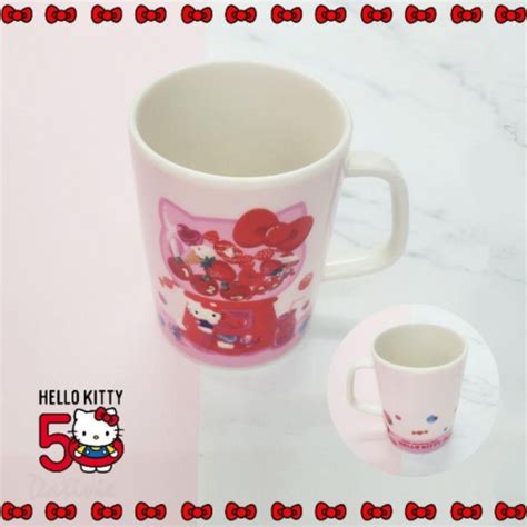 「日本🇯🇵」杯子－－－盤子 Hello Kitty 50th三麗鷗sanrio正版授權 狗狗購物中心 Iopen Mall