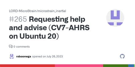 Requesting Help And Advise Cv7 Ahrs On Ubuntu 20 · Issue 265 · Lord Microstrain Microstrain