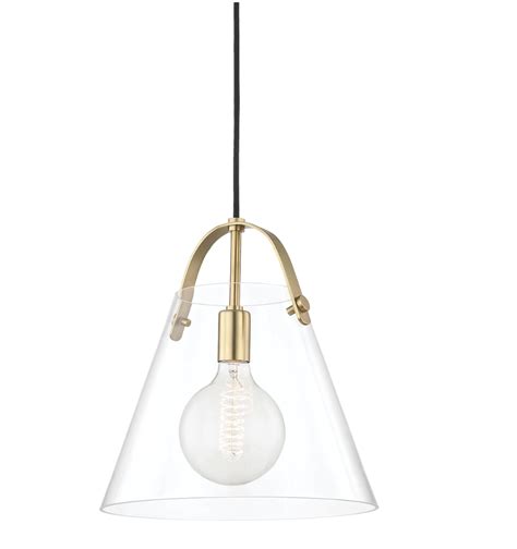 Karin Large Pendant Aged Brass Highgate House