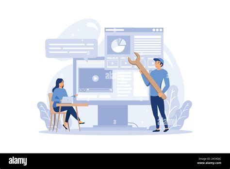 ux ui designer online service or platform set app interface