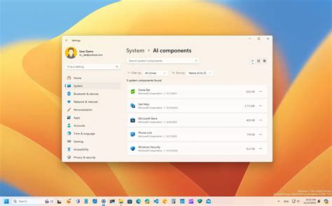 Windows 11 Adds Ai Components Page In Settings App Pureinfotech