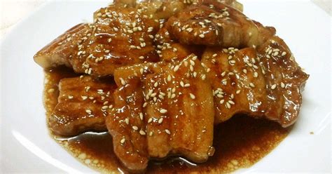 厚切り豚バラのガッツリ★かば焼き By ゆさせママ♪ Recipe Recipes Food Japanese Cooking