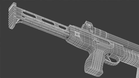 Cf 05 Submachine Gun 3d Model By Frezzy