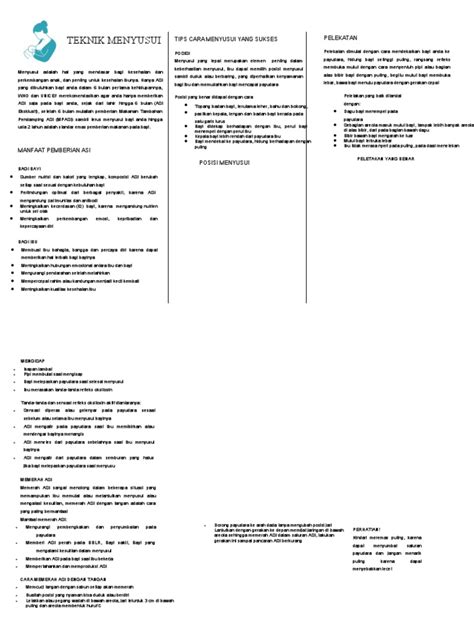 Leaflet Teknik Menyusui Pdf