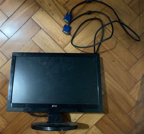 Monitor Aoc Lcd Modelo 1619 Swa C Som Computador Desktop Aoc Usado