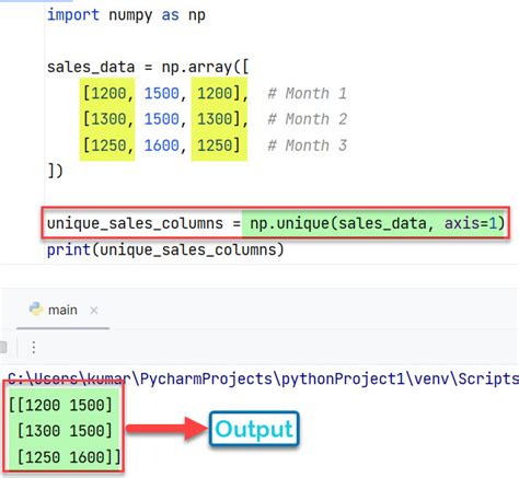 Функция Unique Numpy в Python 7 методов использования
